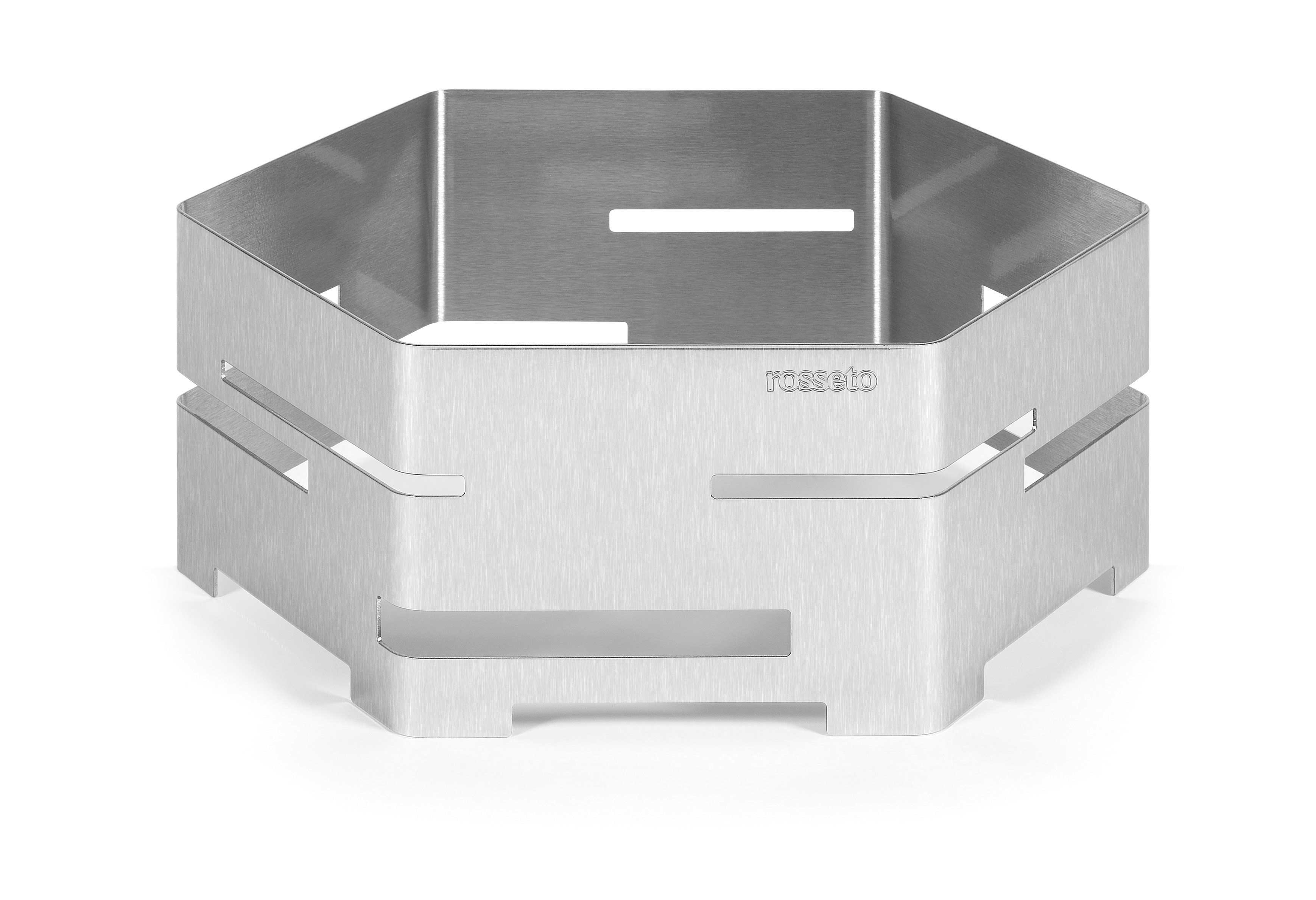 Rosseto Honeycomb Medium Stainless Steel Riser, 15 x 13 x 6 inch