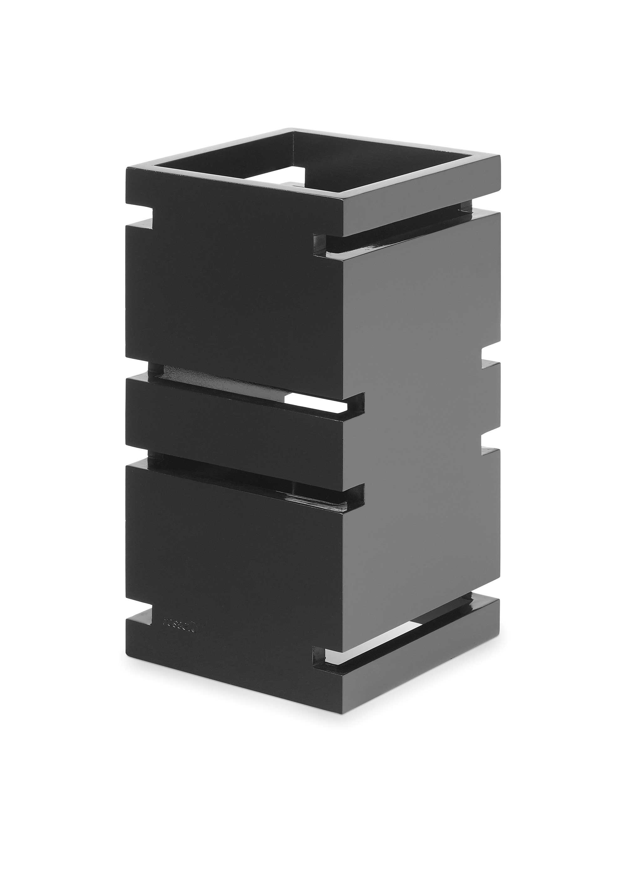Rosseto Skycap Tall Black Gloss Bamboo Multi-Level Riser, 6.5 x 6.5 x ...
