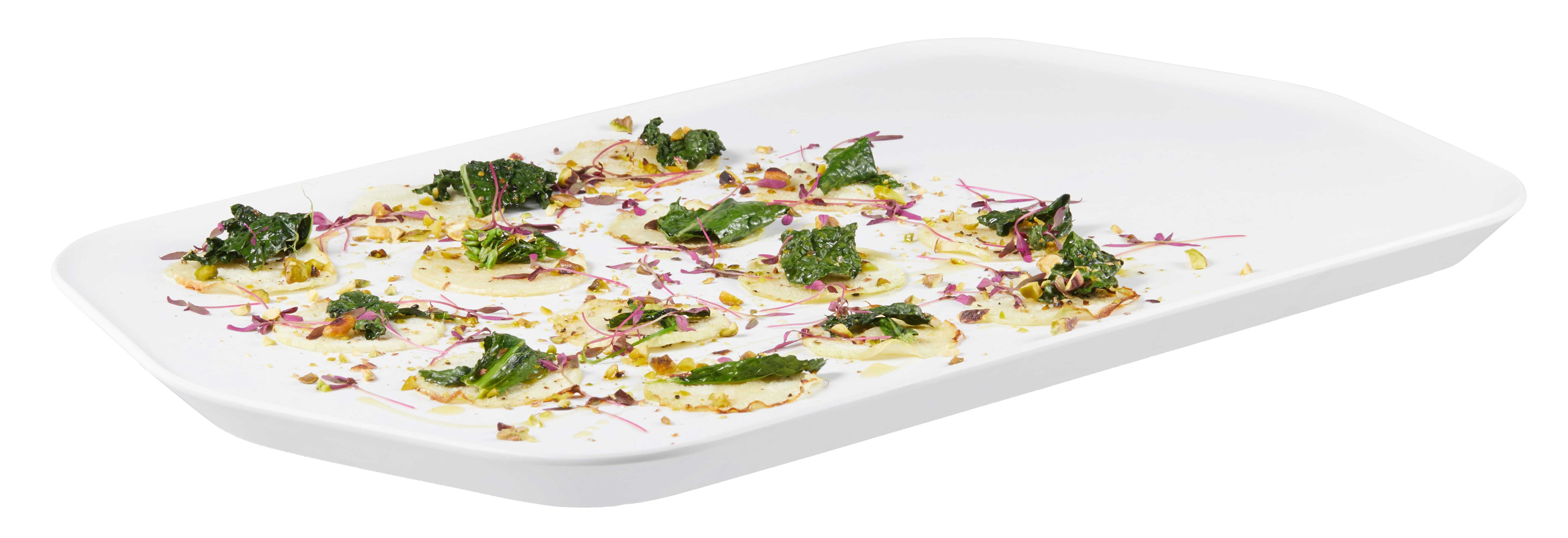 Rosseto Forme Melamine White Rectangle Tray, set of 3 ...