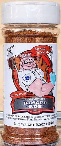 Code 3 Spices All Purpose Rescue Rub, 6 Ounce -- 6 per case