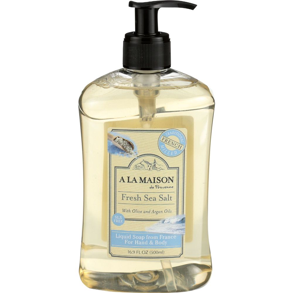 A La Maison French Sea Salt Liquid Soap, 16.9 Fluid Ounce ...