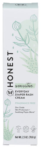 The Honest Soothing Relief Diaper Rash Cream, 2.5 Ounce