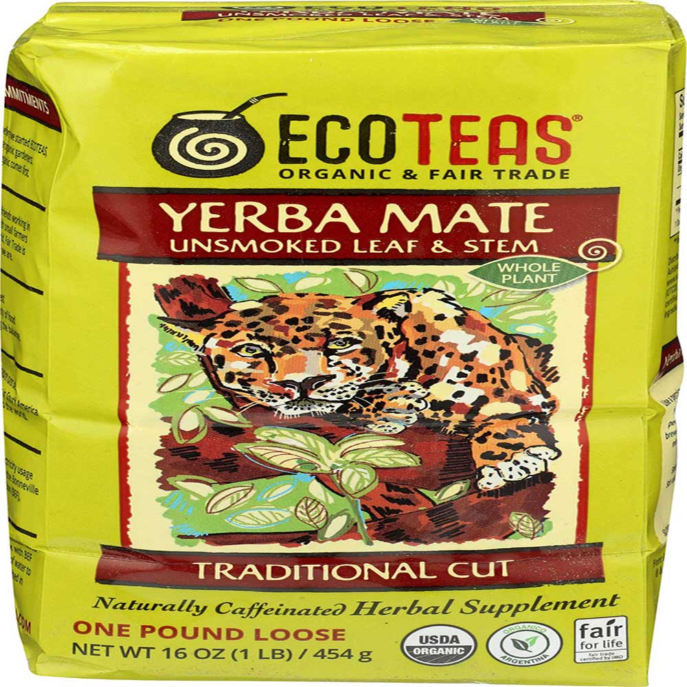 Eco Teas Organic Traditional Cut Leaf/Stem Unsmoked Loose Yerba Mate ... Eco Teas Organic Traditional Cut Leaf/Stem Unsmoked Loose Yerba Mate ...