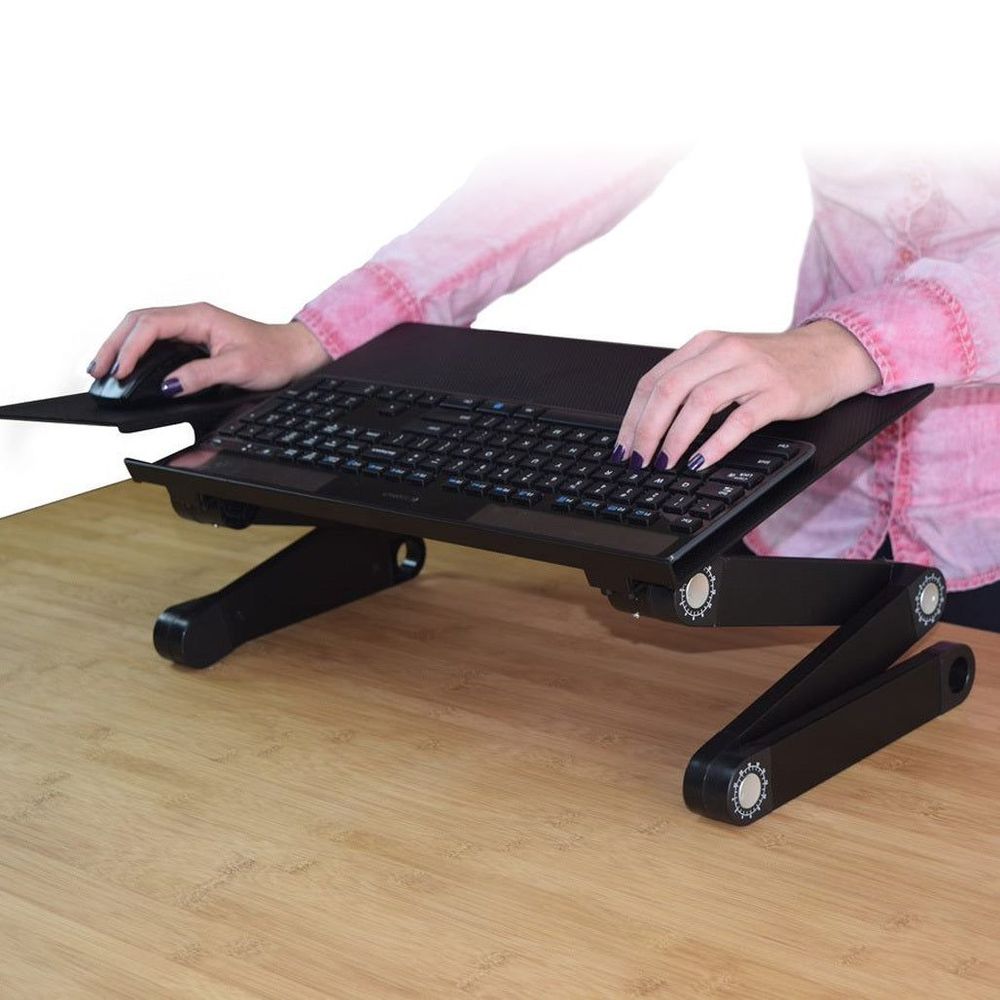 Uncaged Ergonomics Black Keyboard Tray FoodServiceDirect