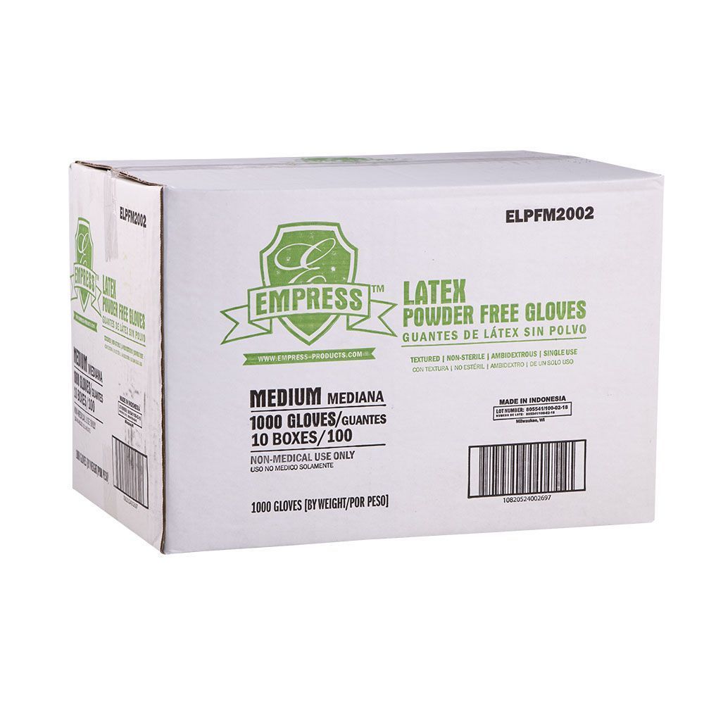 Empress Medium Powder Free Latex Glove -- 1000 per case