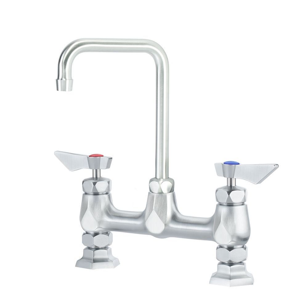 Krowne Diamond Series 8 inch Center Raised Deck Mount Faucet with 6 ...