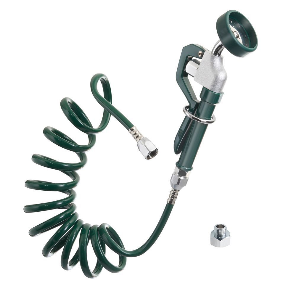 Krowne Angled Spray Valve Coiled Hose and Garden Hose Adaptor Pet ...