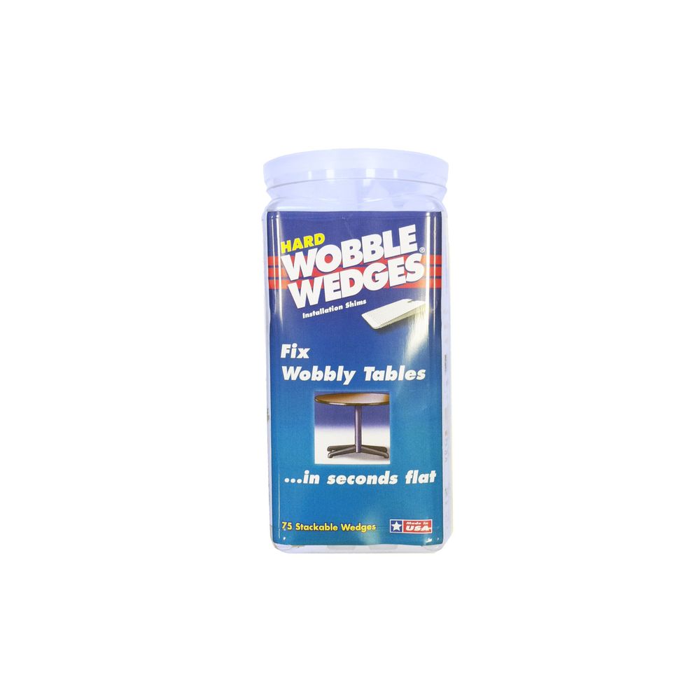 Krowne Hard Clear Wobble Wedges, 75 Pieces