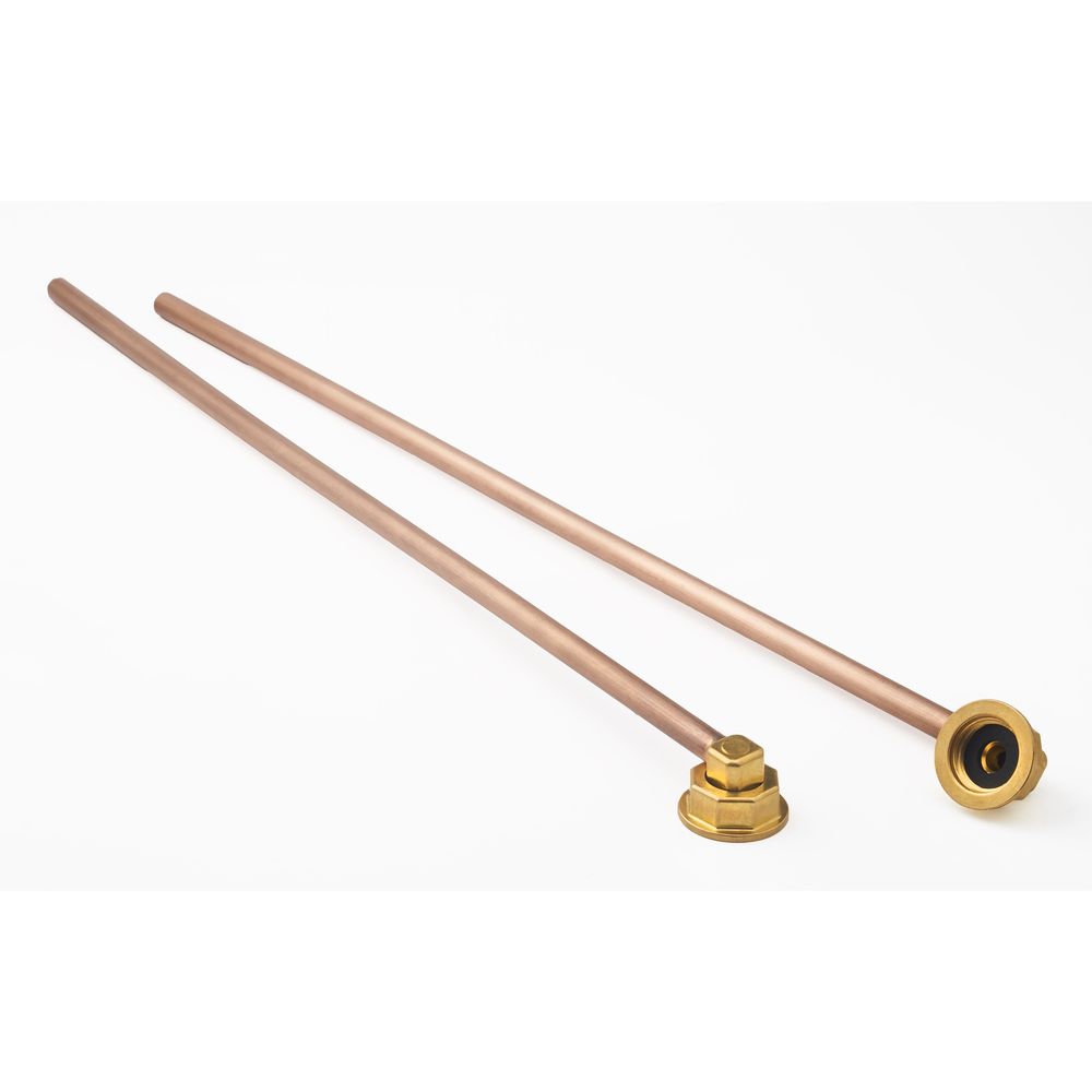 Krowne Royal Series E-Z Install Straight Copper Water Line Kit, 14 inch ...