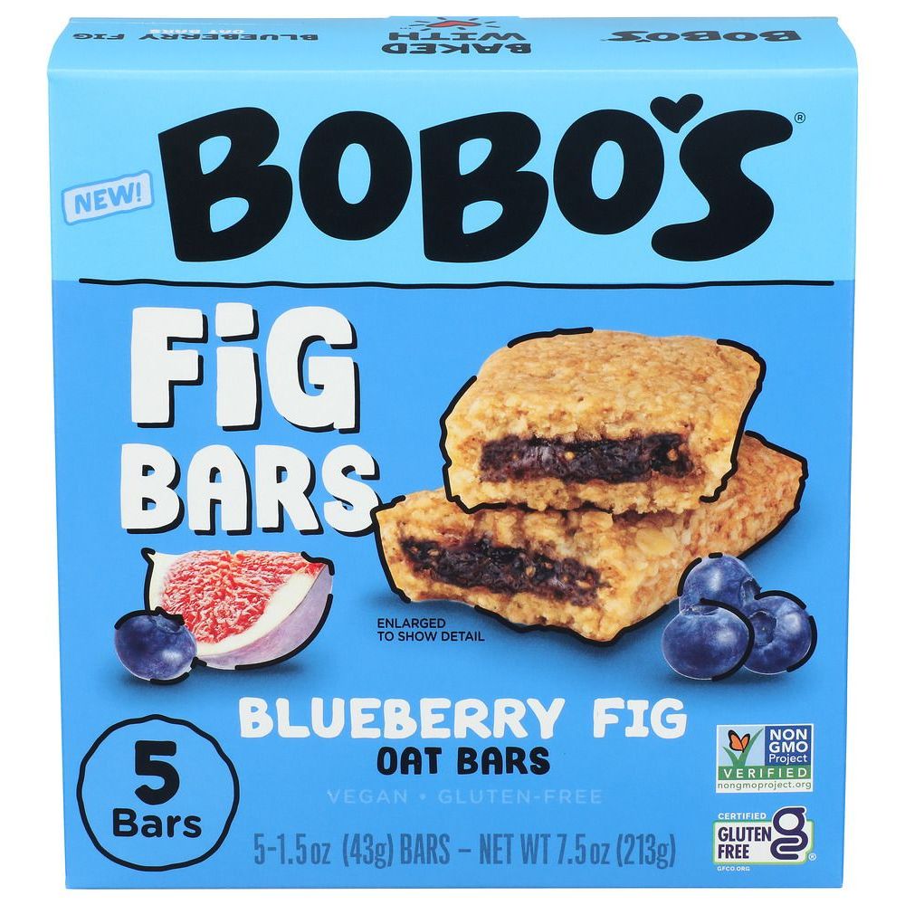 Bobos Blueberry Fig Oat Bar, 7.5 Ounce -- 6 per case ...