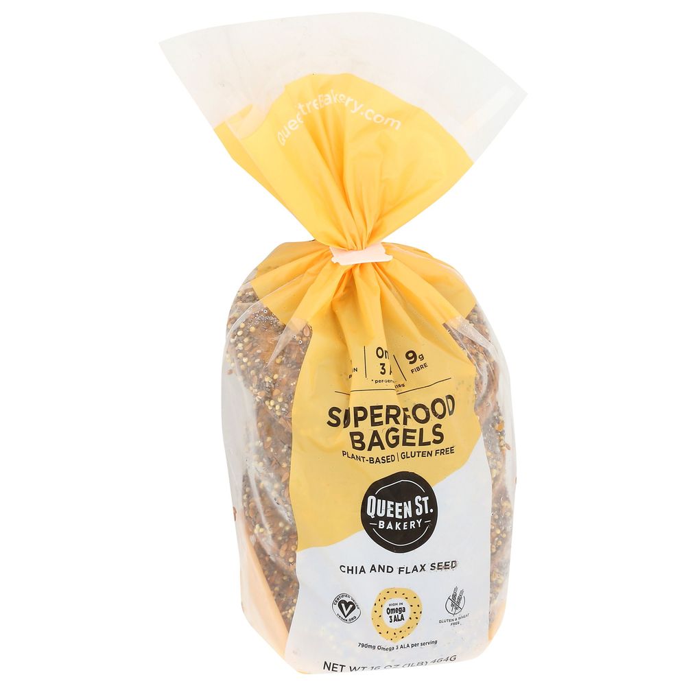 Queen Street Bakery Chia Flax Seed Bagel | FoodServiceDirect
