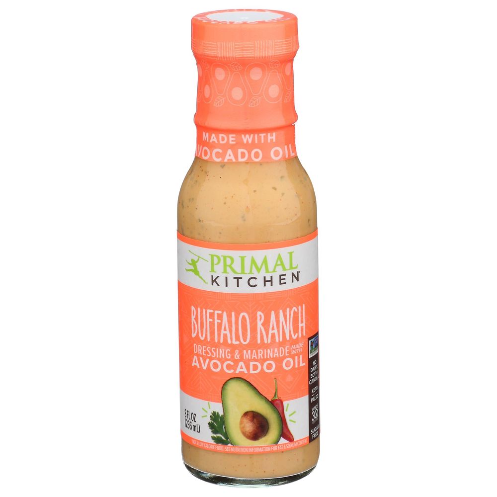 Primal Kitchen Avocado Oil Buffalo Ranch Dressing and Marinade, 8 Ounce ...