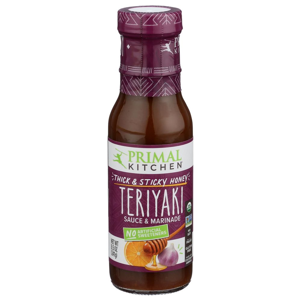 Primal Kitchen Thick and Sticky No Soy Honey Teriyaki Sauce and ...