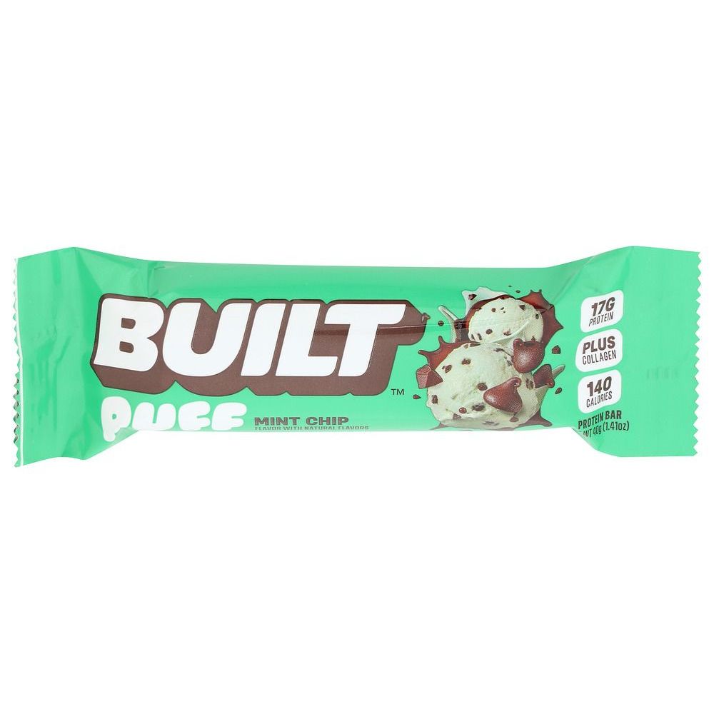 Built Mint Chip Puff Protein Bar, 1.41 Ounce -- 12 per case