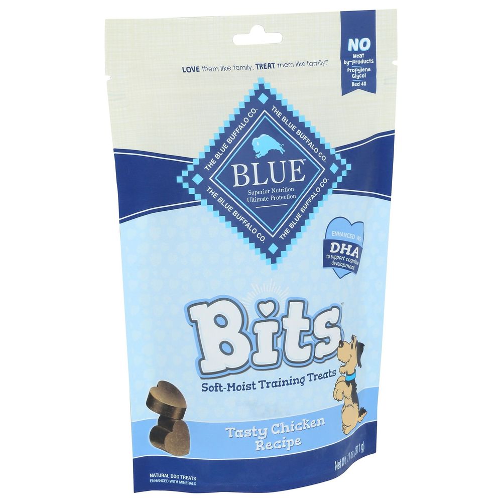 Blue Buffalo Bits Natural Soft Moist Chicken Recipe Training Dog Treat ...