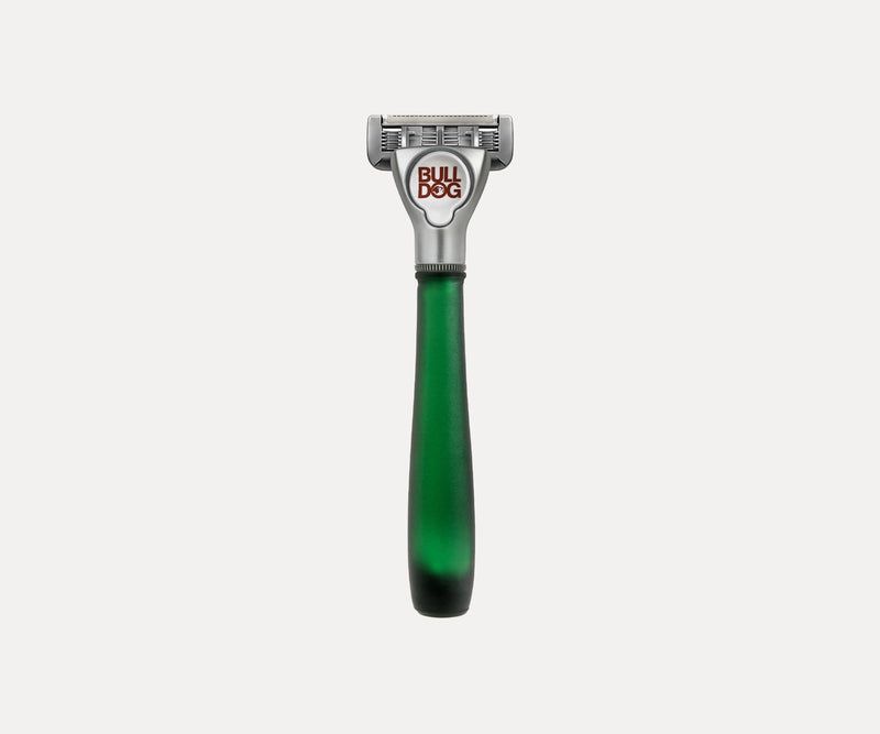 Bulldog Green Handle Original Glass Razor with 5 Blade