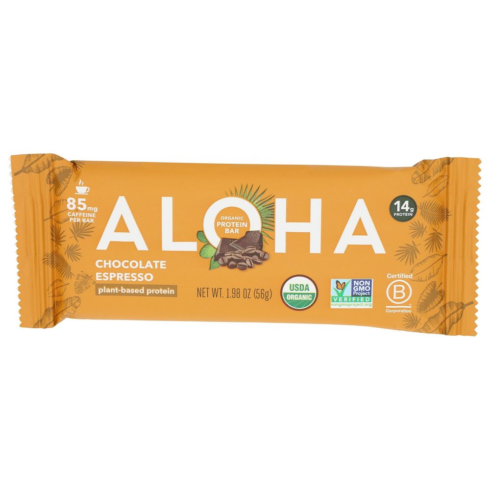 Aloha Chocolate Espresso Protein Bar, 1.98 Ounce -- 12 per case ...