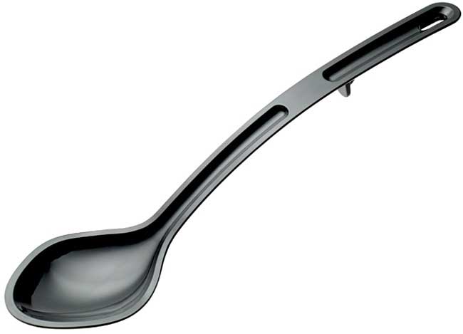 Winco Curv Black Polycarbonate Dual Spout Serving Spoon, 13 inch -- 144 ...