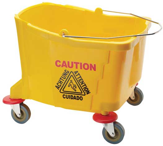 Winco 36 Quart Mop Bucket Only for MPB-36 Yellow Bucket and Wringer ...