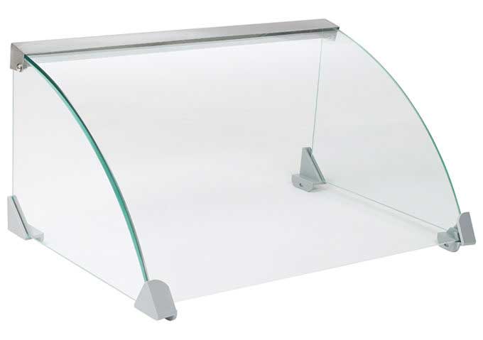 Winco Spectrum Glass Sneeze Guard for EHDG-11R Hot Dog Roller