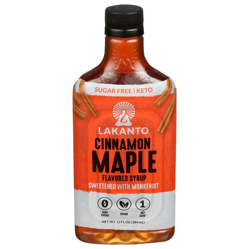 Lakanto Sugar Free Cinnamon Maple Syrup, 13 Ounce -- 8 per case
