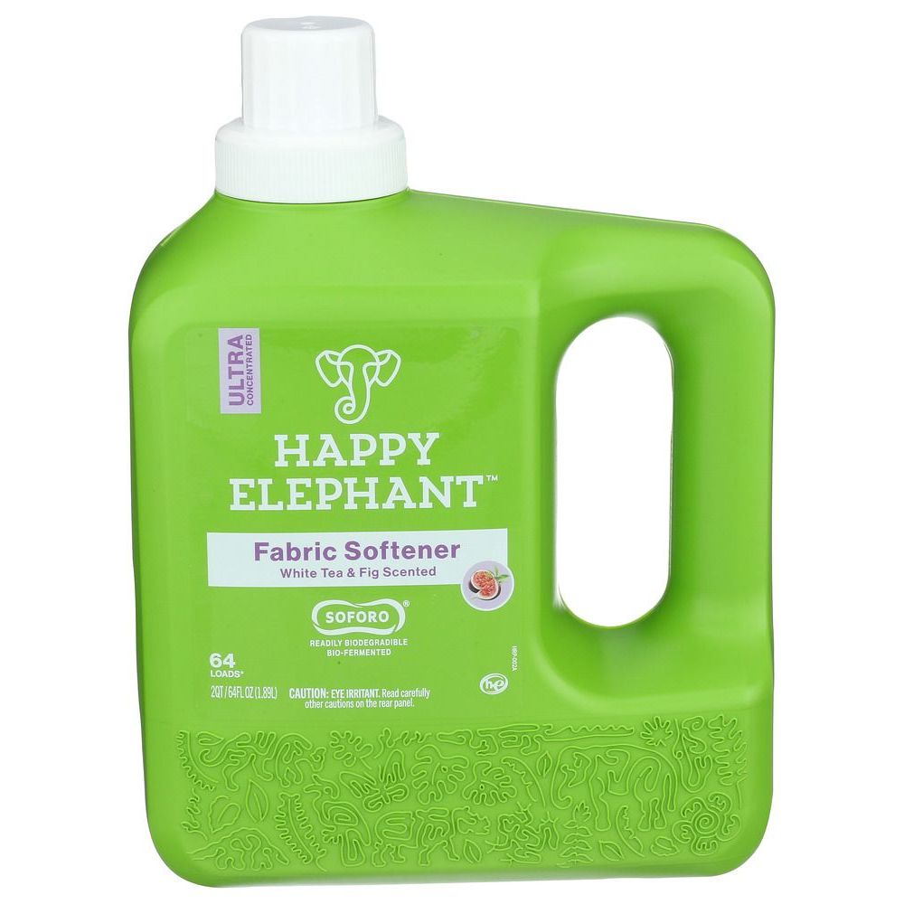 Happy Elephant White Tea and Fig Scent Fabric Softener, 64 Fluid Ounce ...