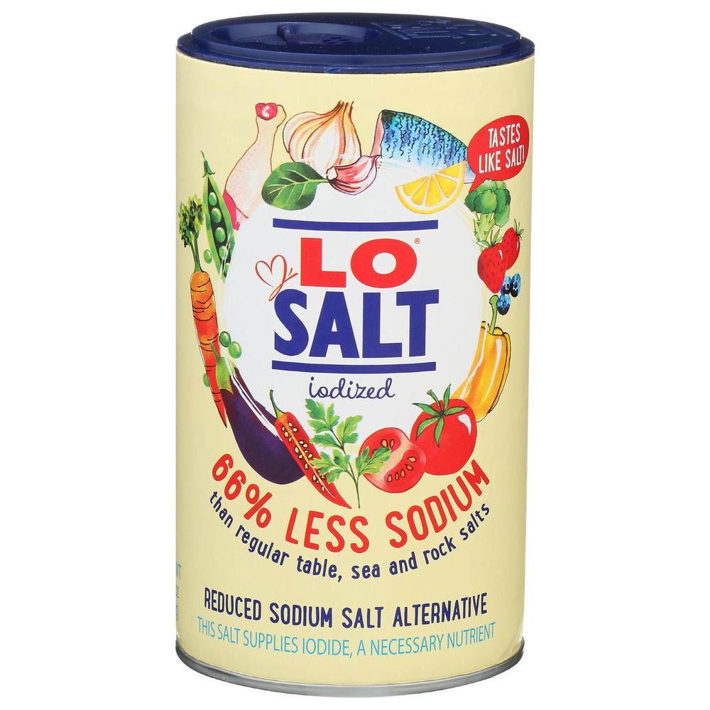 Losalt Iodized Reduced Sodium Salt Alternative, 12.35 Ounce -- 6 per case