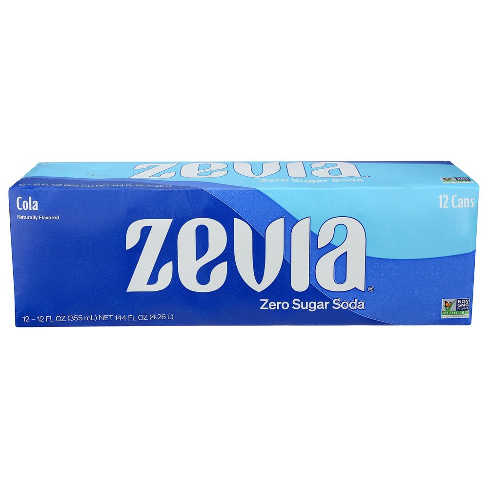 Zevia Cola Soda, 12 Fluid Ounce -- 24 per case