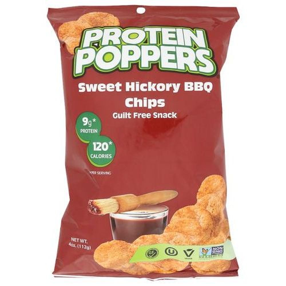 Protein Poppers Sweet Hickory BBQ Chips, 4 Ounce -- 8 per case