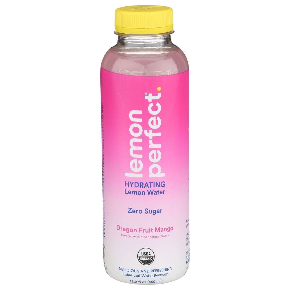 Lemon Perfect Zero Sugar Hydrating Dragon Fruit Mango Water, 15.2 Fluid ...