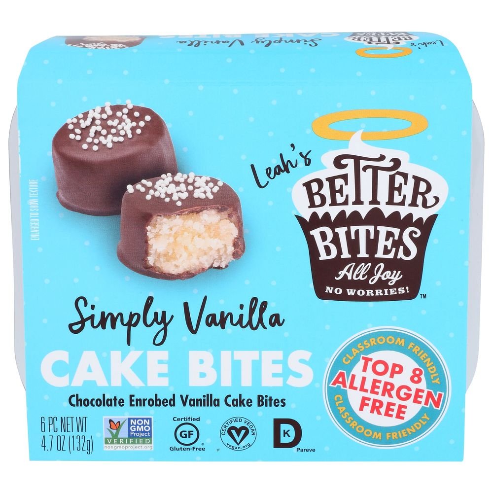 Better Bites Vanilla Cake Bites, 4.7 Ounce -- 6 per case