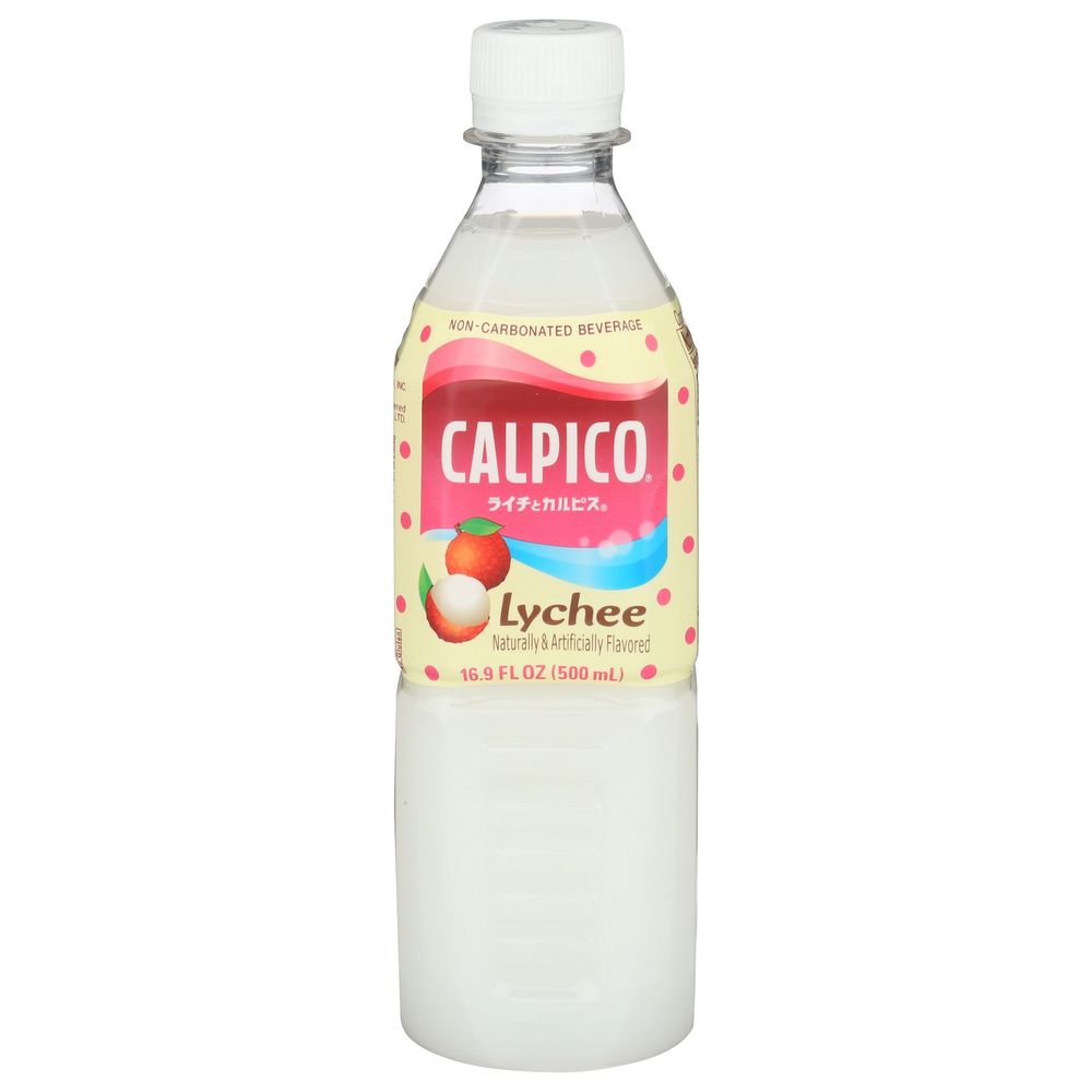 Calpico Lychee Non Carbonated Beverage, 16.9 Fluid Ounce PET Bottle ...