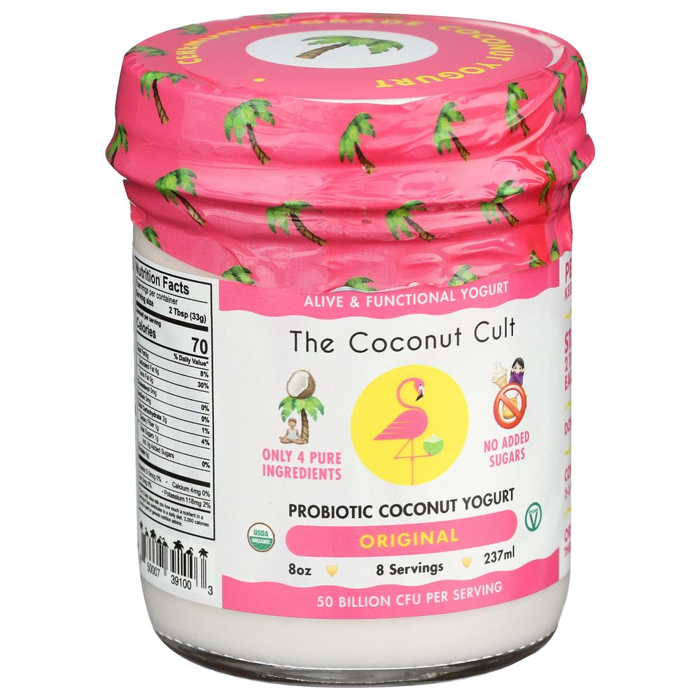 The Coconut Cult Organic Original Probiotic Coconut Yogurt, 8 Fluid ...