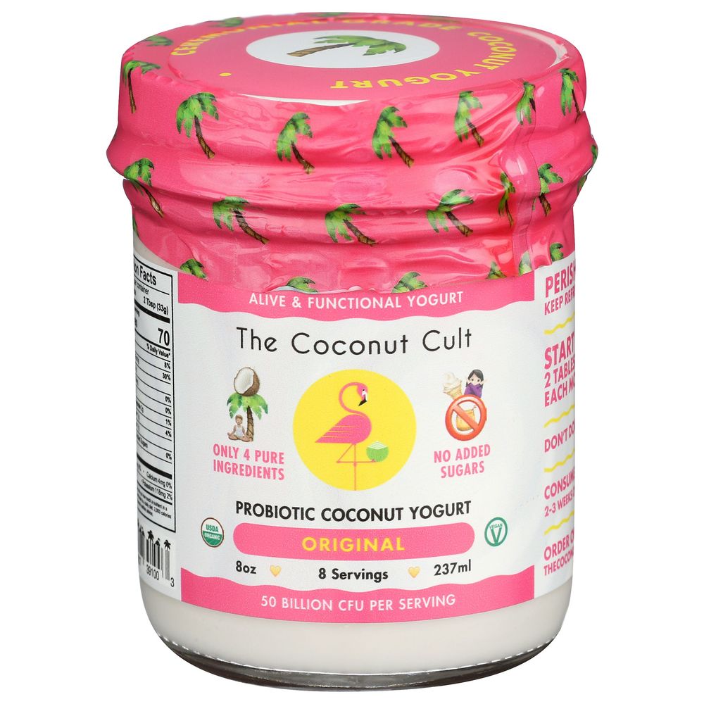 The Coconut Cult Organic Original Probiotic Coconut Yogurt, 8 Fluid ...