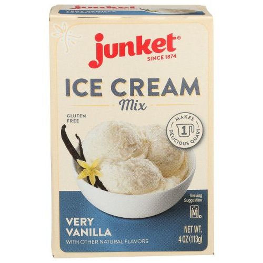 Junket Very Vanilla Ice Cream Mix, 4 Ounce -- 12 per case