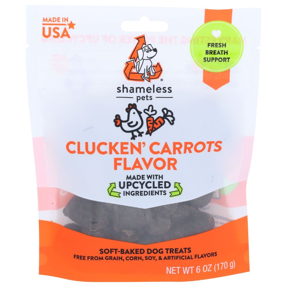 Shameless Pets Chicken Carrots Flavor Soft Baked Dog Treats, 6 Ounce ...