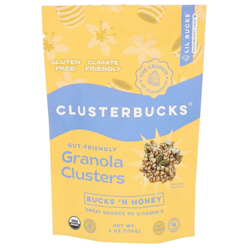 Clusterbucks Organic Bucks N Honey Granola Cluster, 6 Ounce -- 6 per case