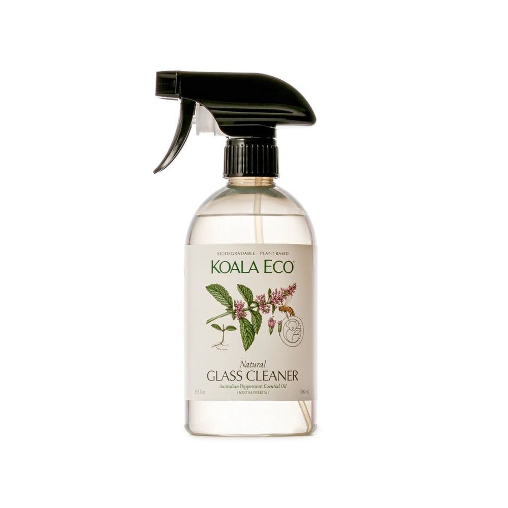 Koala Eco All-Natural Peppermint Essential Oil Glass Cleaner, 16.9 ...