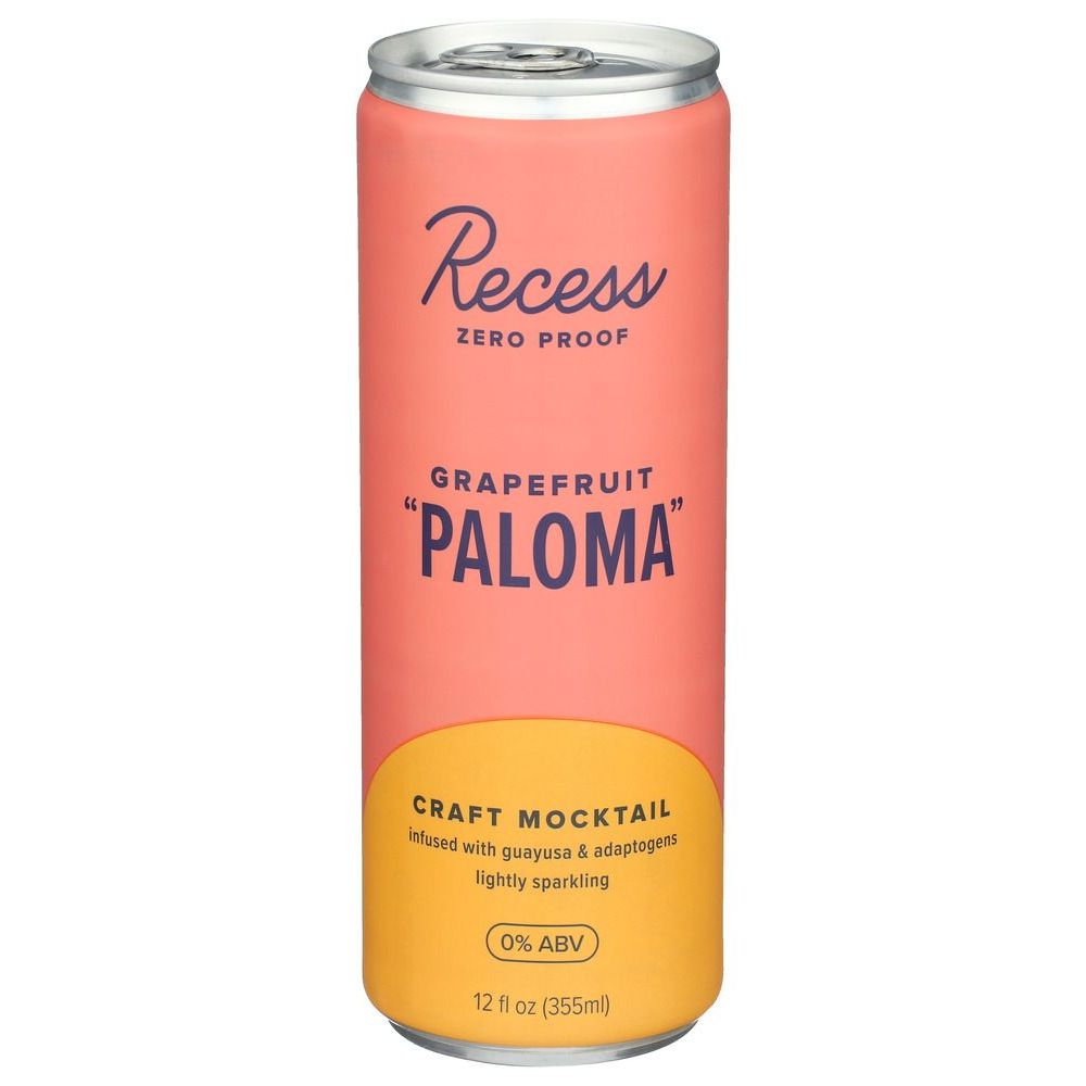 Recess Paloma Grapefruit Mocktail, 12 Fluid Ounce -- 12 per case