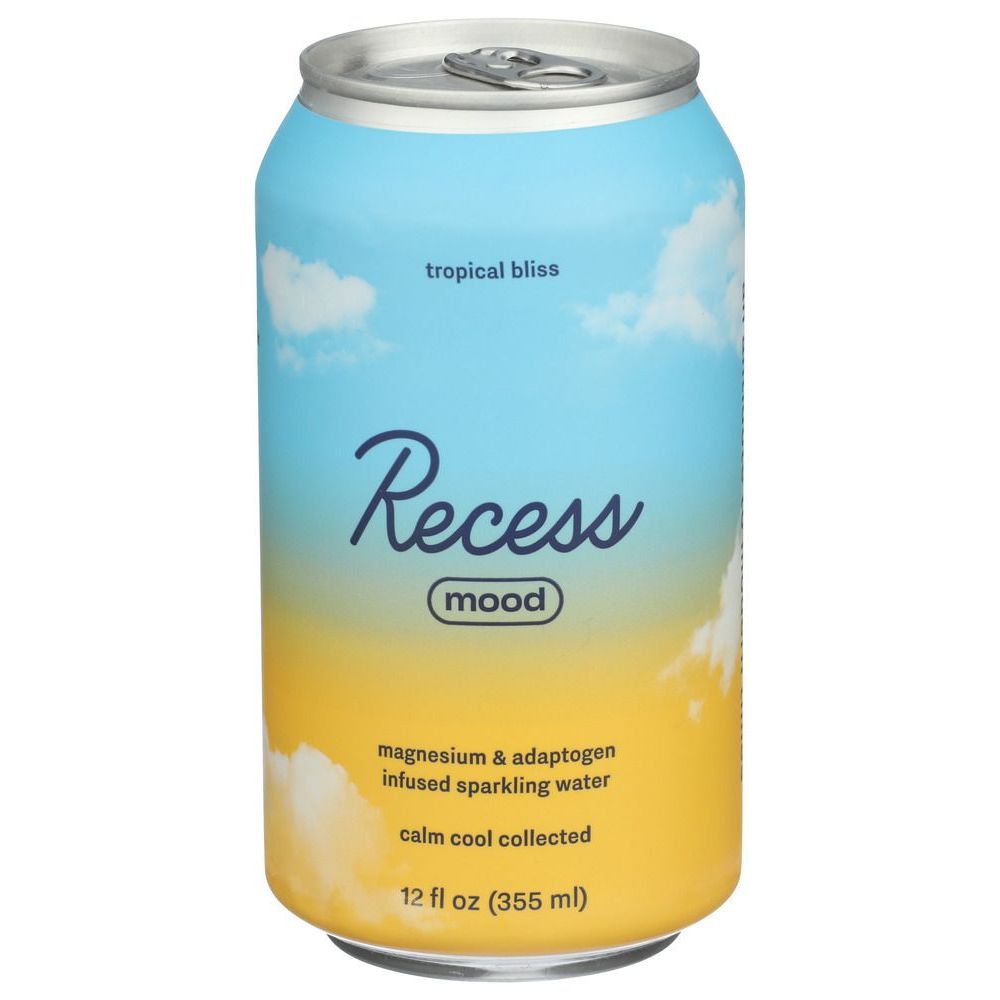 Recess Tropical Bliss Mood Sparkling Water, 12 Fluid Ounce -- 12 per case