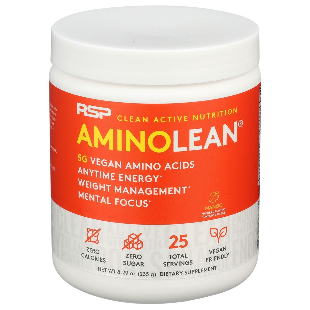 Rsp Aminolean Mango Flavor Dietary Supplement, 8.29 Ounce ...
