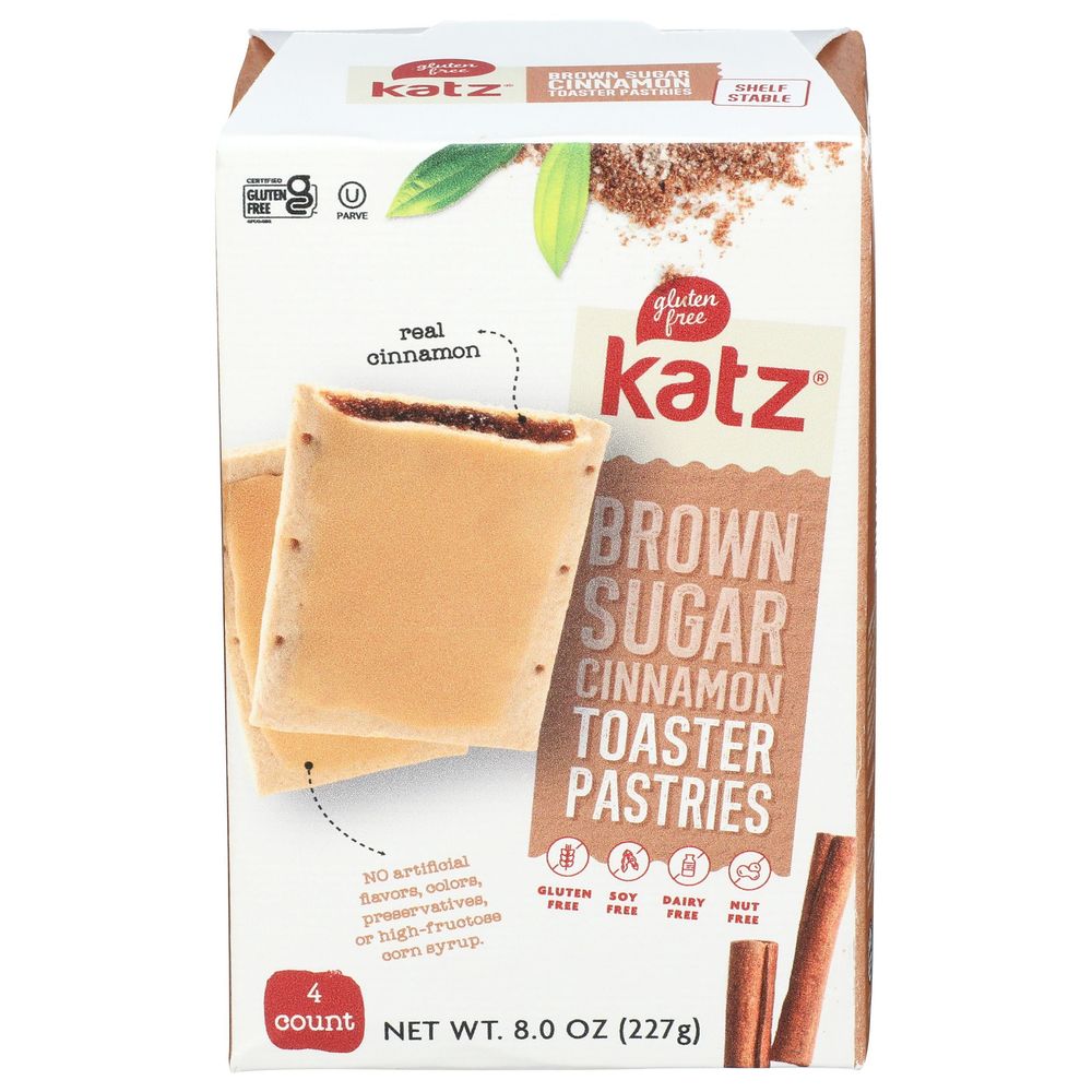 Katz Gluten Free Brown Sugar Cinnamon Toaster Pastries, 8 Ounce -- 6 ...