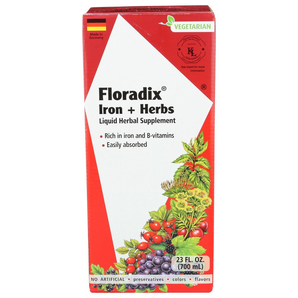Floradix Iron and Herbs Liquid Herbal Supplement, 23 Fluid Ounce