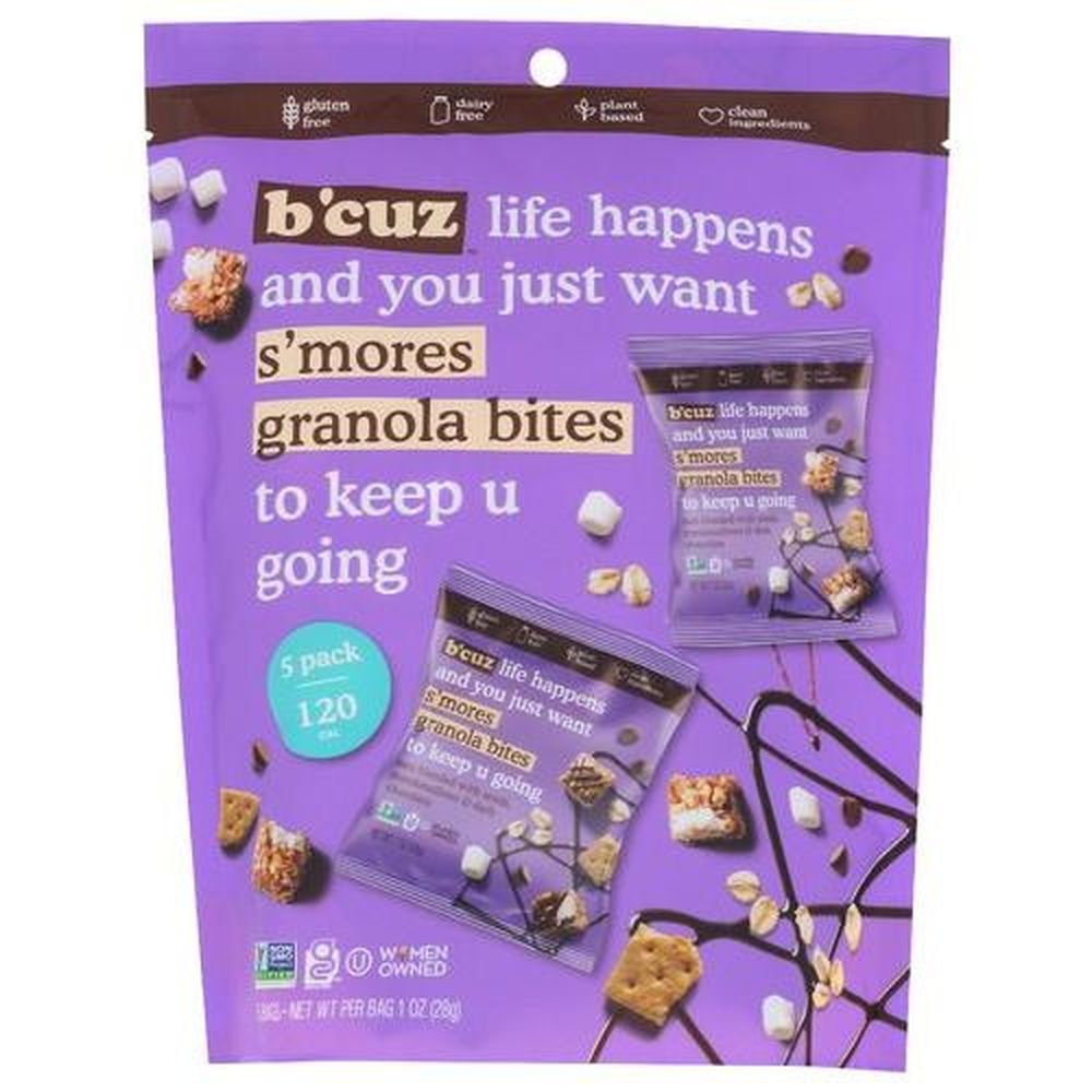 Bcuz Smores Granola Bites, 5 Ounce -- 6 per case