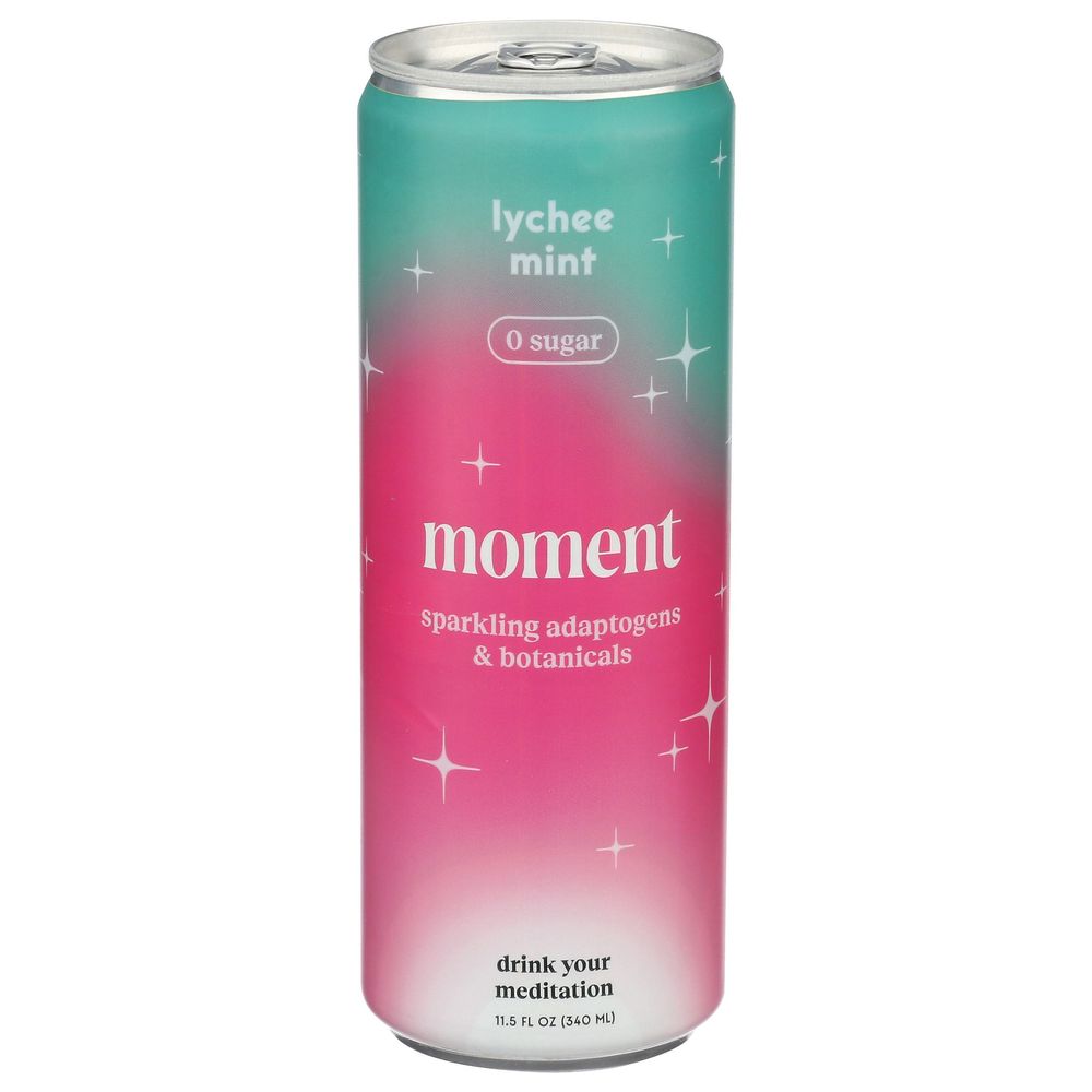 Moment Lychee Mint Botanical Sparkling Water, 11.5 Fluid Ounce -- 12 ...