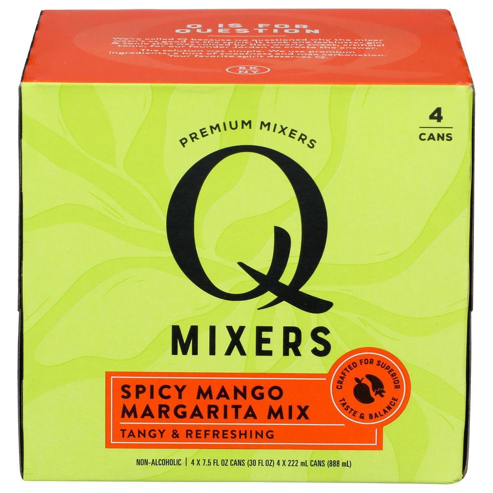 Q Mixers Spicy Mango Margarita Mix, 30 Fluid Ounce -- 6 per case