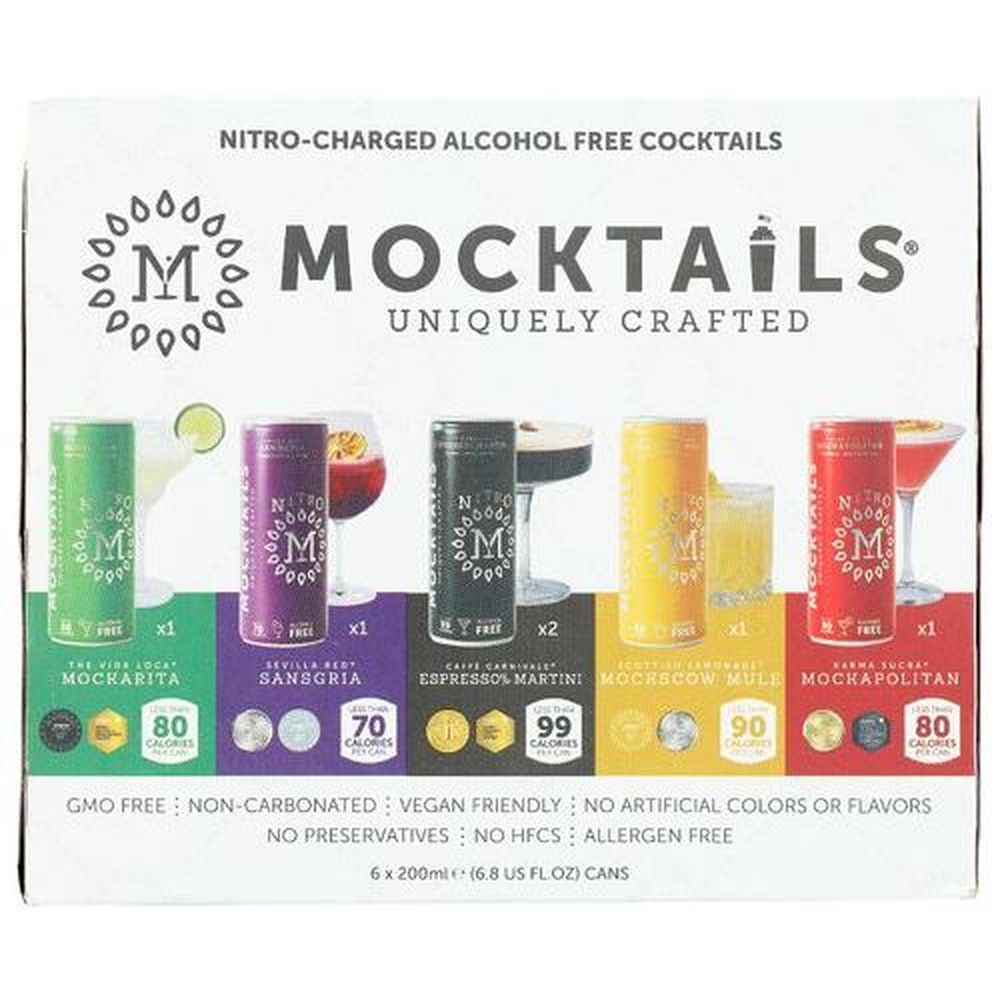 Mocktails Uniquely Crafted Alcohol Free Cocktail - Variety Pack, 40.8 ...