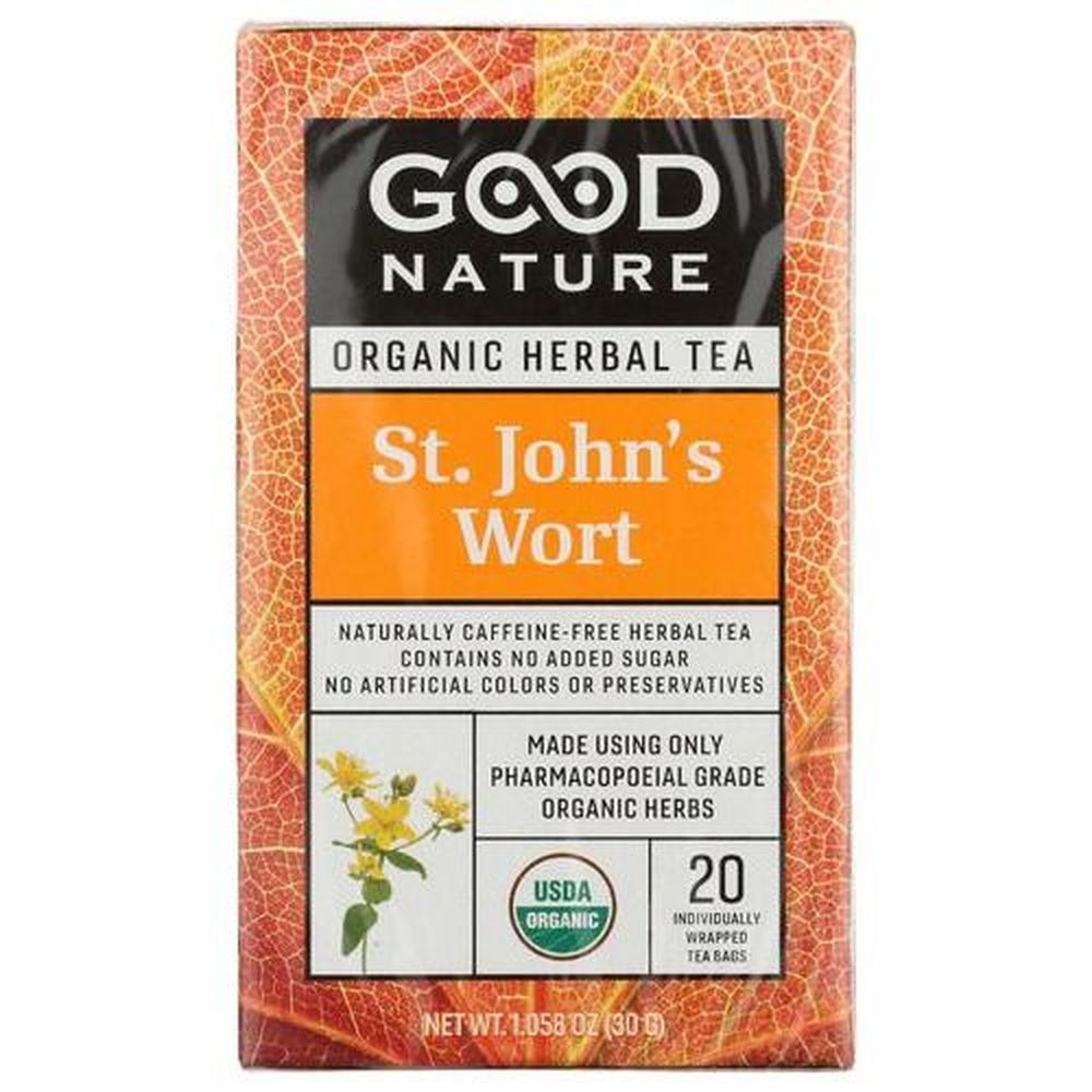 Good Nature Organic St Johns Wort Herbal Tea, 1.058 Ounce -- 6 per case