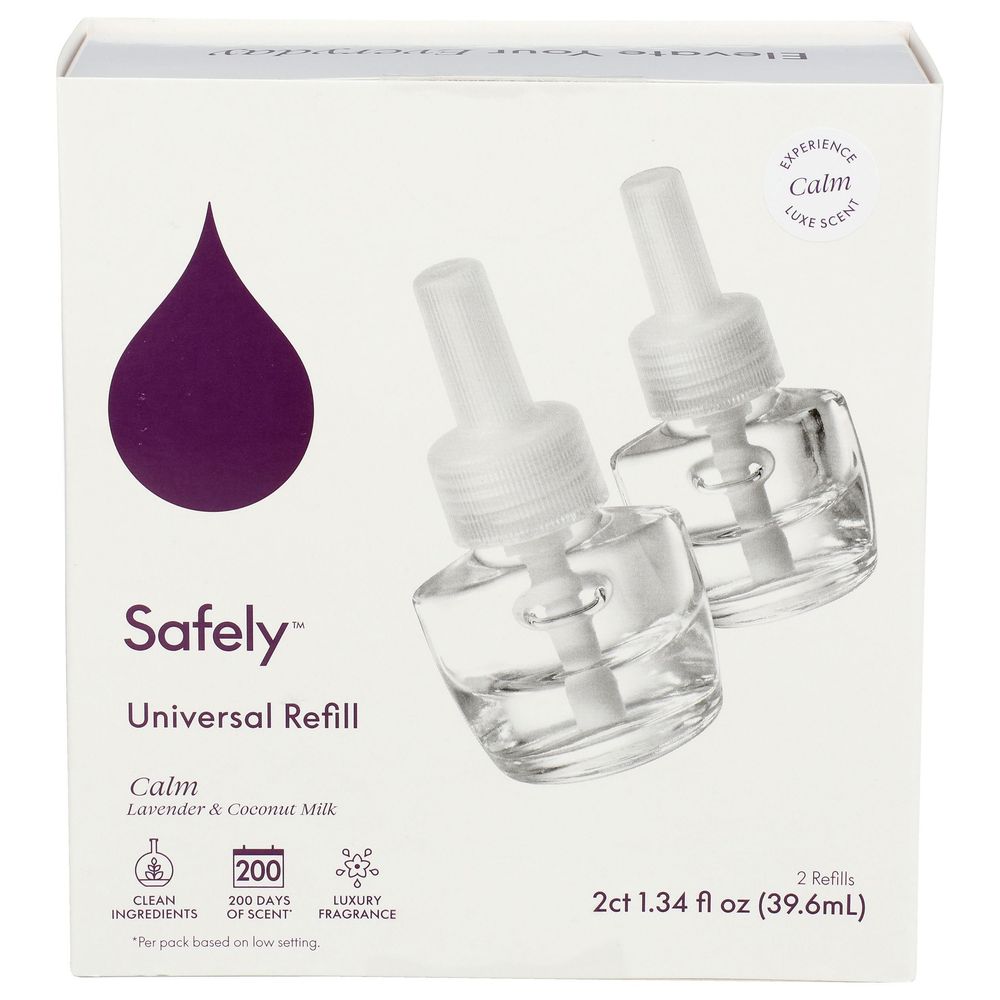 Safely Calm Air Fresh Plugin Universal Refill, 1.34 Fluid Ounce -- 8 ...