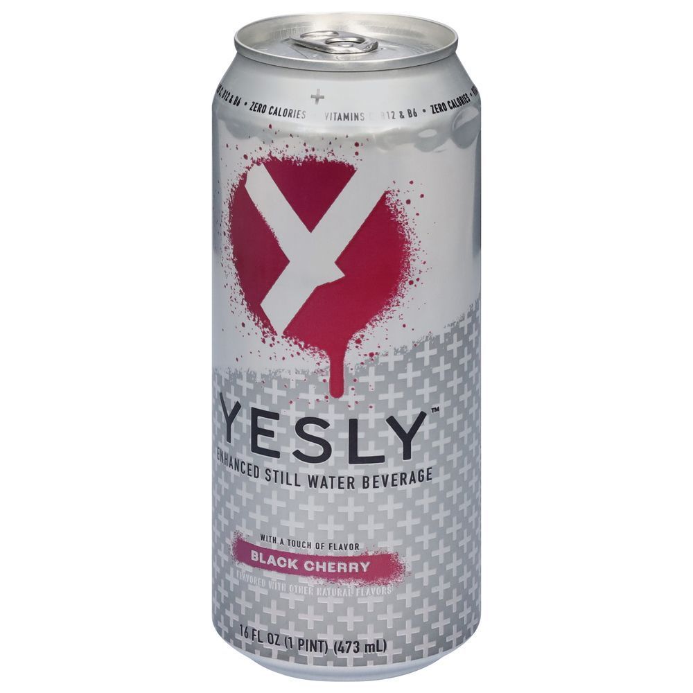 Yesly Black Cherry Functional Water, 16 Fluid Ounce -- 12 per case